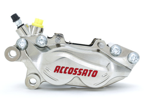 Accossato Axial Brake 4P Caliper – CNC-Made, 40mm Mount, Nickel Plated ...